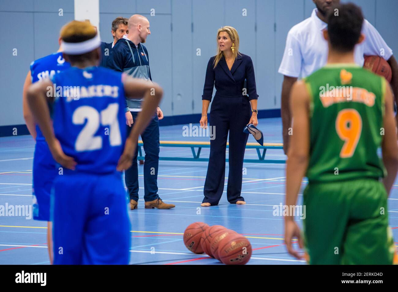 Queen Maxima of the Netherlands during a visit to YETS Foundation, one ...