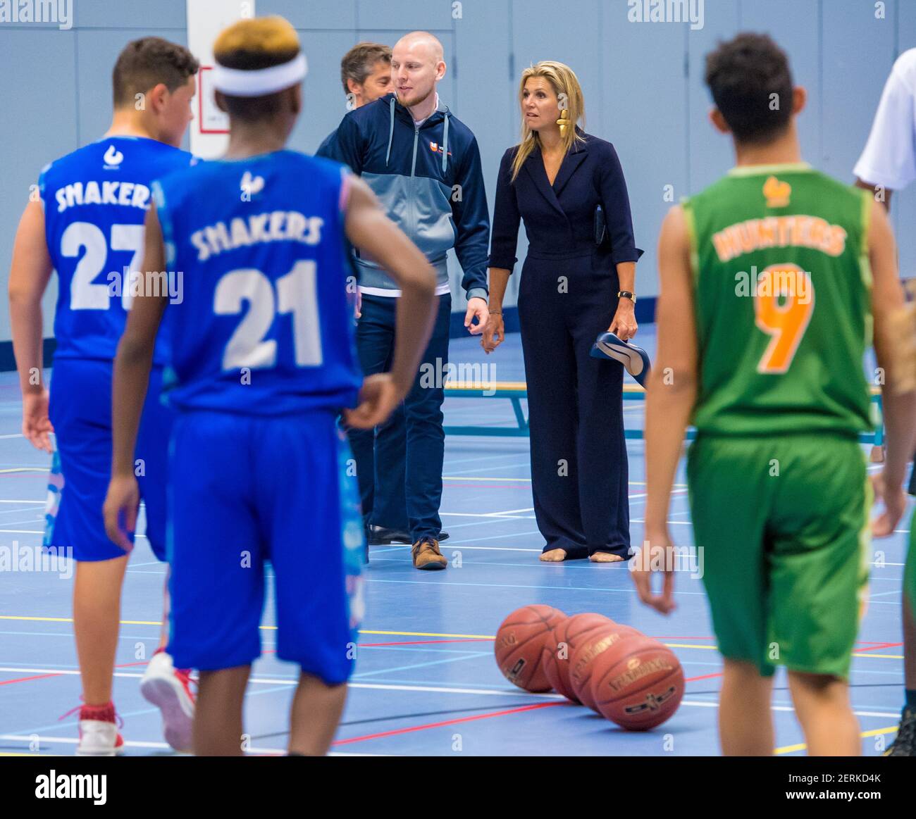 Queen Maxima of the Netherlands during a visit to YETS Foundation, one ...