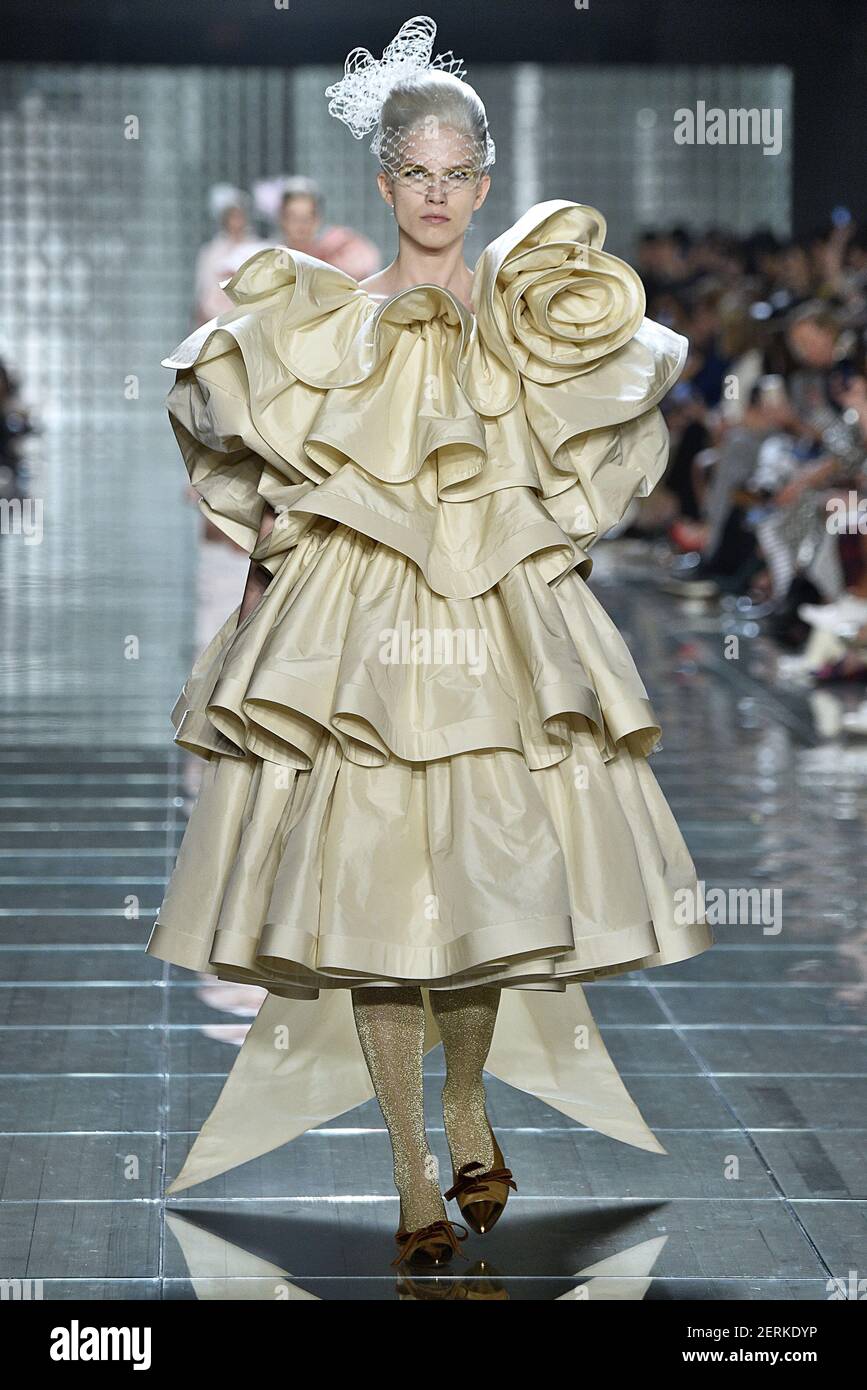 Model Anita Terenteva walks on the runway during the Marc Jacobs Fashion Show during Spring ...