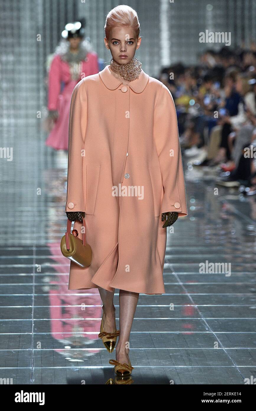 Model Mariana Zaragoza walks on the runway during the Marc Jacobs ...