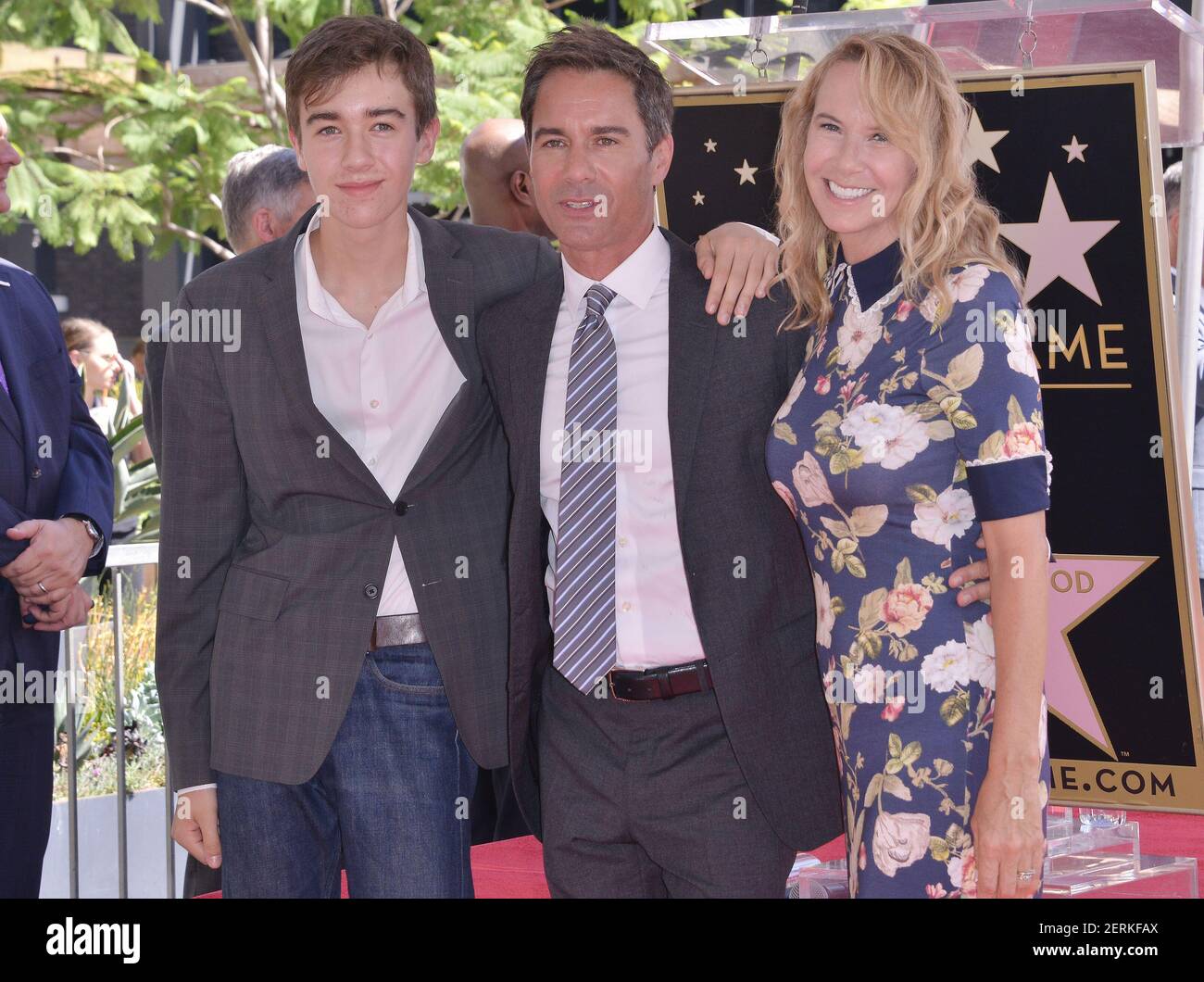 (L-R) Son Finnigan Holden McCormack, Eric McCormack and Wife Janet ...