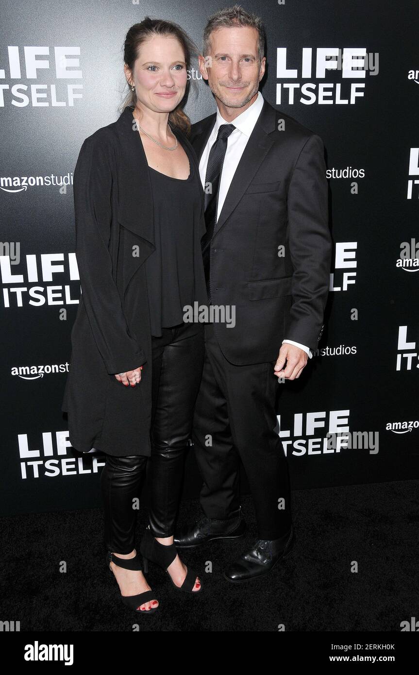 (R-L) Aaron Ryder and guest arrives at Amazon Studios' "Life Itself ...