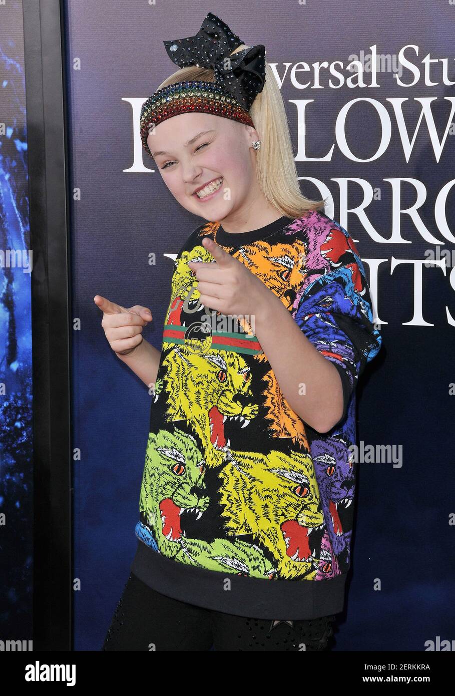 Jojo Siwa arrives at the Universal Studios "Halloween Horror Nights ...