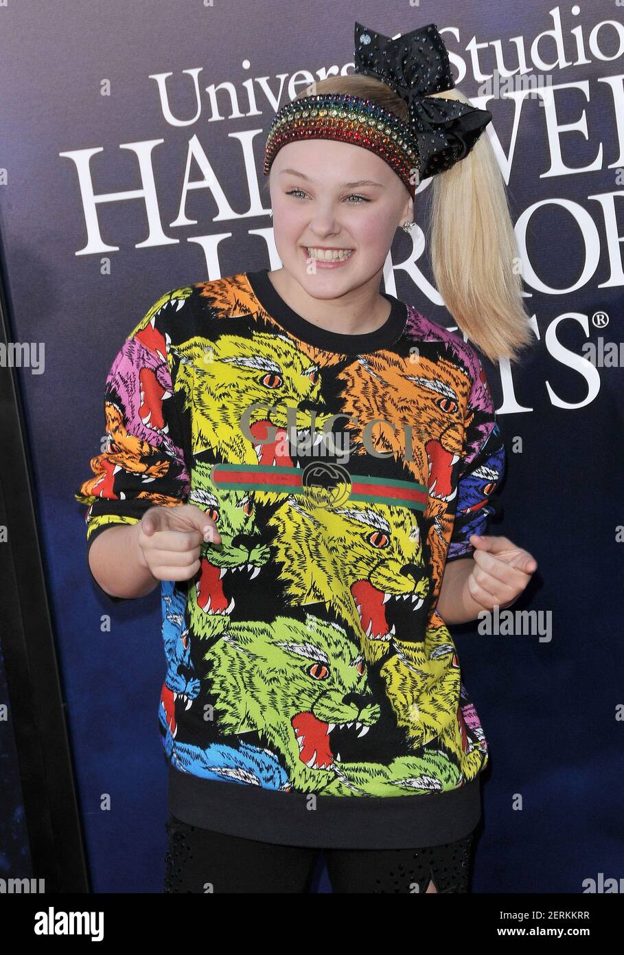 Jojo Siwa arrives at the Universal Studios "Halloween Horror Nights ...