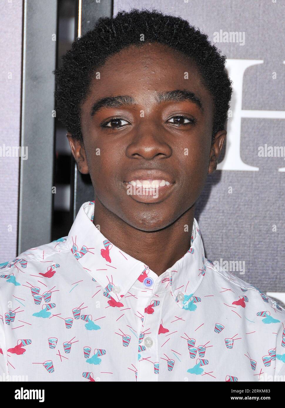 Caleb McLaughlin arrives at the Universal Studios "Halloween Horror ...