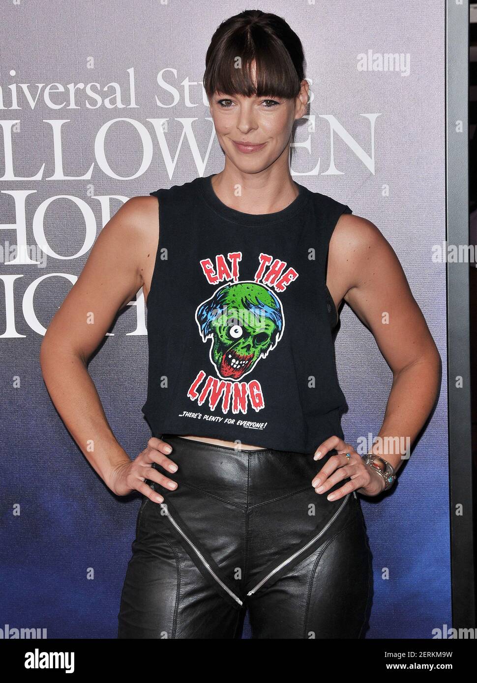 Pollyanna McIntosh arrives at the Universal Studios "Halloween Horror ...