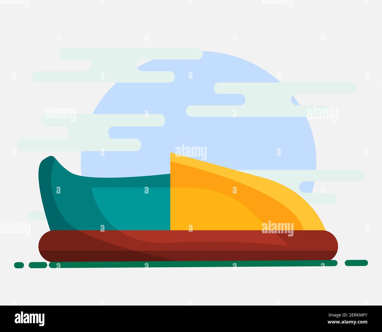 slip on shoes vector illustration in flat style Stock Vector Image ...