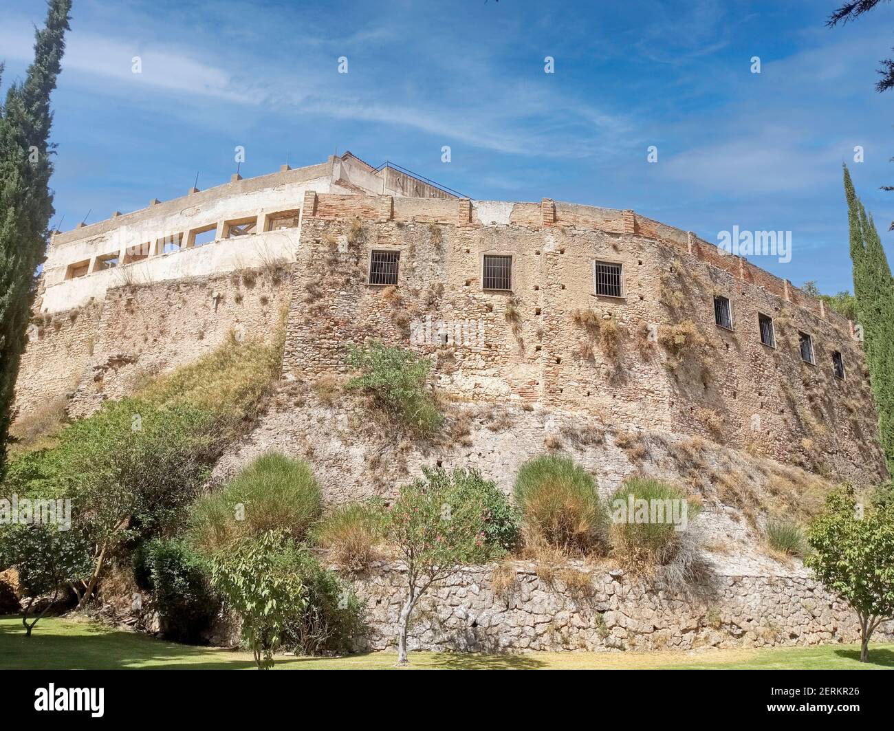 Fortress in the beautiful town of Ronda, Andalusia, Spain Stock Photo ...