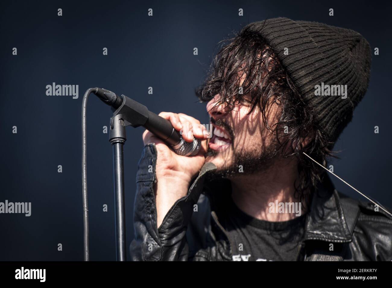Jordan Cook of Reignwolf performs in Douglas Park during Riot Fest ...