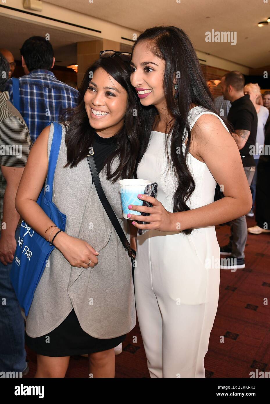 LOS ANGELES - SEPTEMBER 15: Anjali Chadha (R) and guest attend the red ...