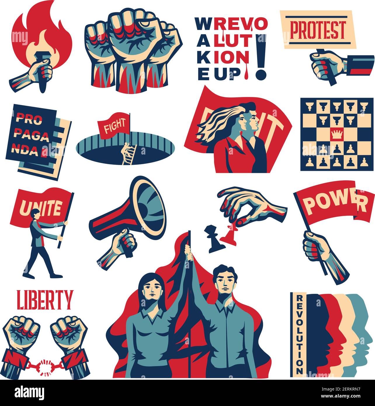 Symbols of political power Stock Vector Images - Alamy