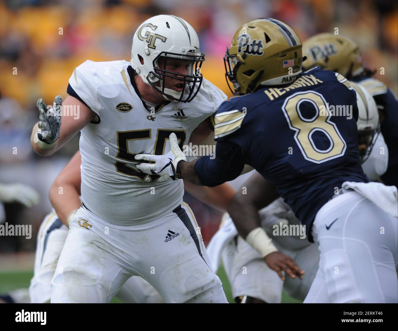September 15th, 2018: Andrew Marshall #50 during the Pitt Panthers vs ...