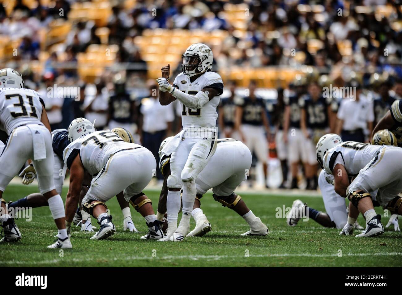 September 15th, 2018: TaQuon Marshall #16 during the Pitt Panthers vs ...