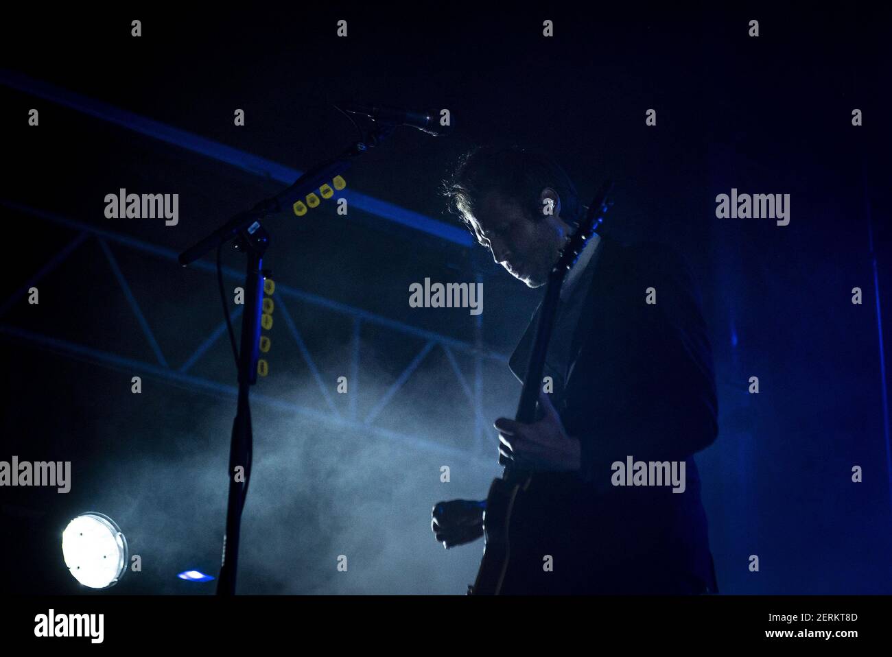 Daniel Kessler of Interpol performs in Douglas Park during Riot Fest Music Festival on Saturday ...