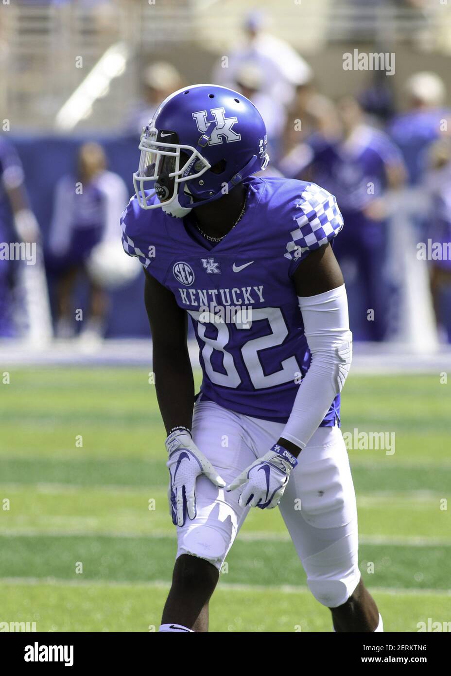 September 15, 2018: Kentucky Wildcats WR Josh Ali during an NCAA ...
