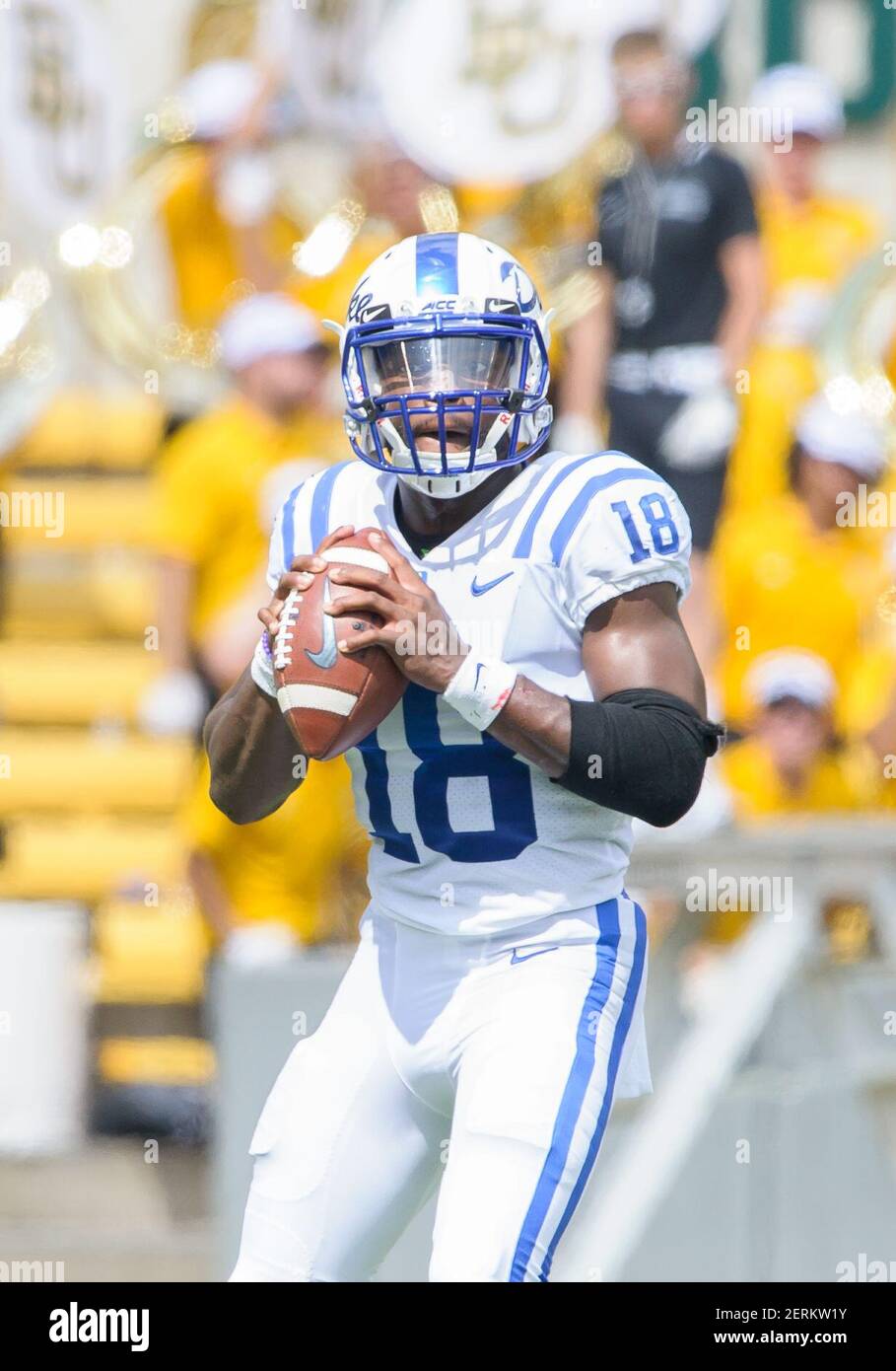 September 15 2018: Duke Blue Devils quarterback Quentin Harris (18 ...