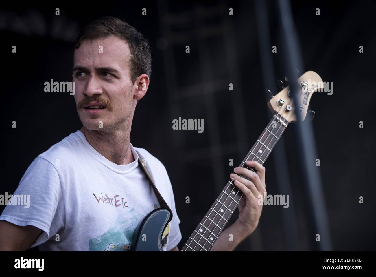 Gabriel Paganin of Mom Jeans performs in Douglas Park during Riot Fest ...