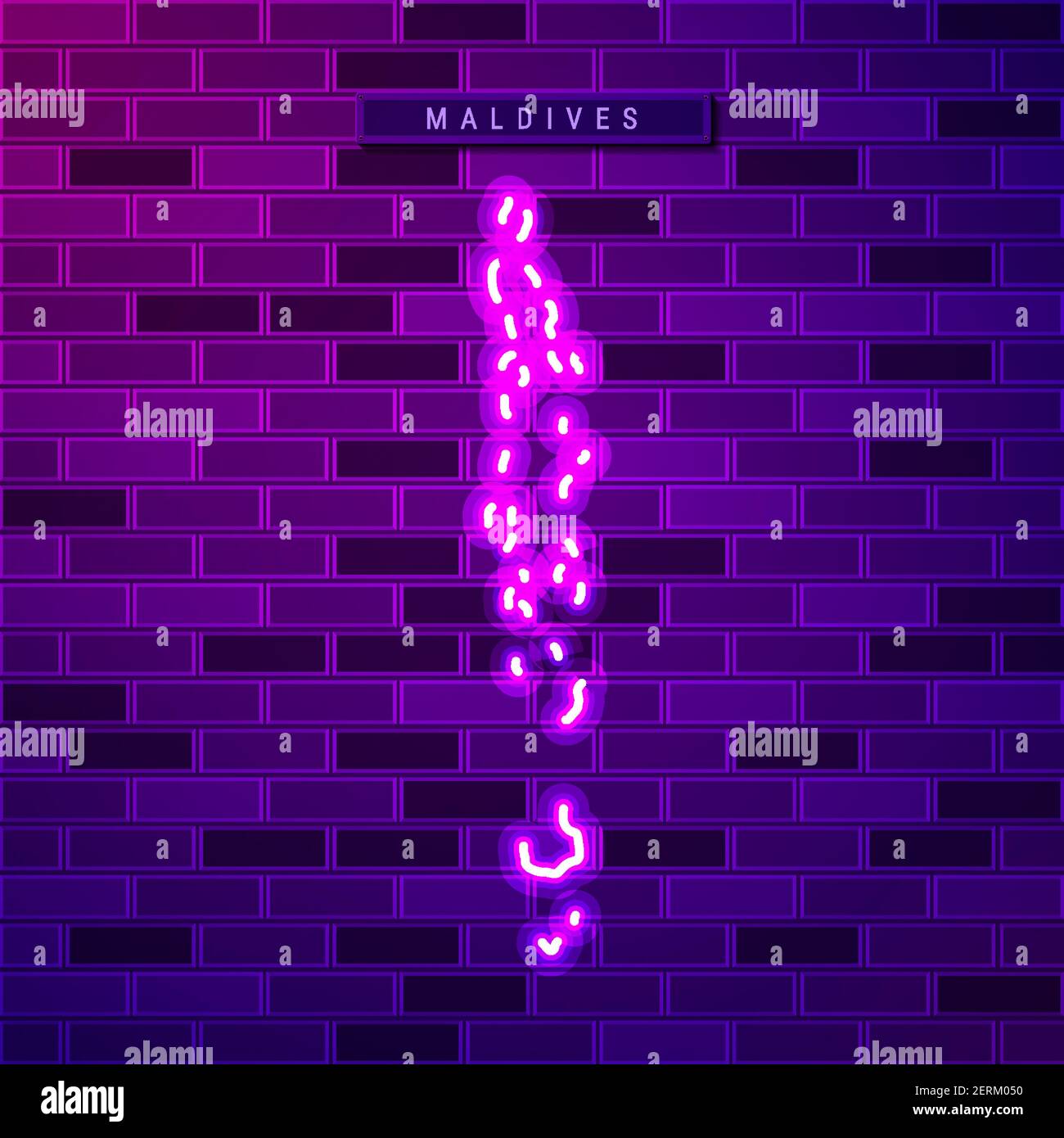 Maldives vector outline map hi-res stock photography and images - Alamy