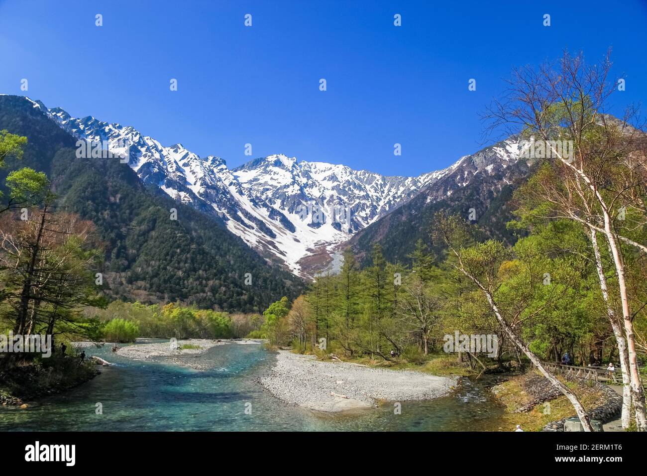 Kamikochi National Park in the Northern Japan Alps of Nagano Prefecture ...
