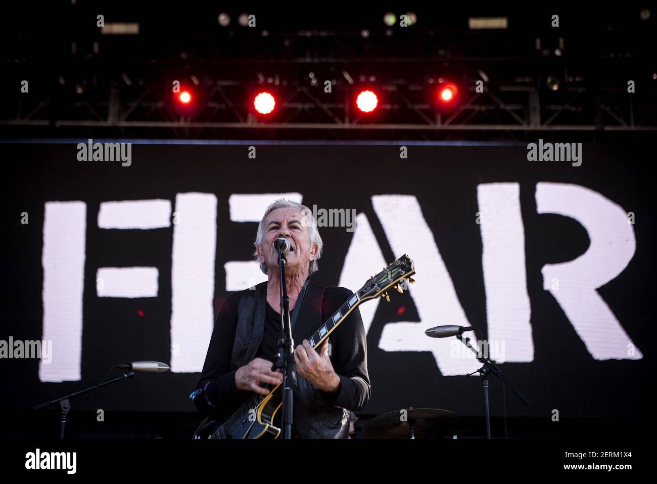 Lee Ving of Fear performs in Douglas Park during Riot Fest Music ...