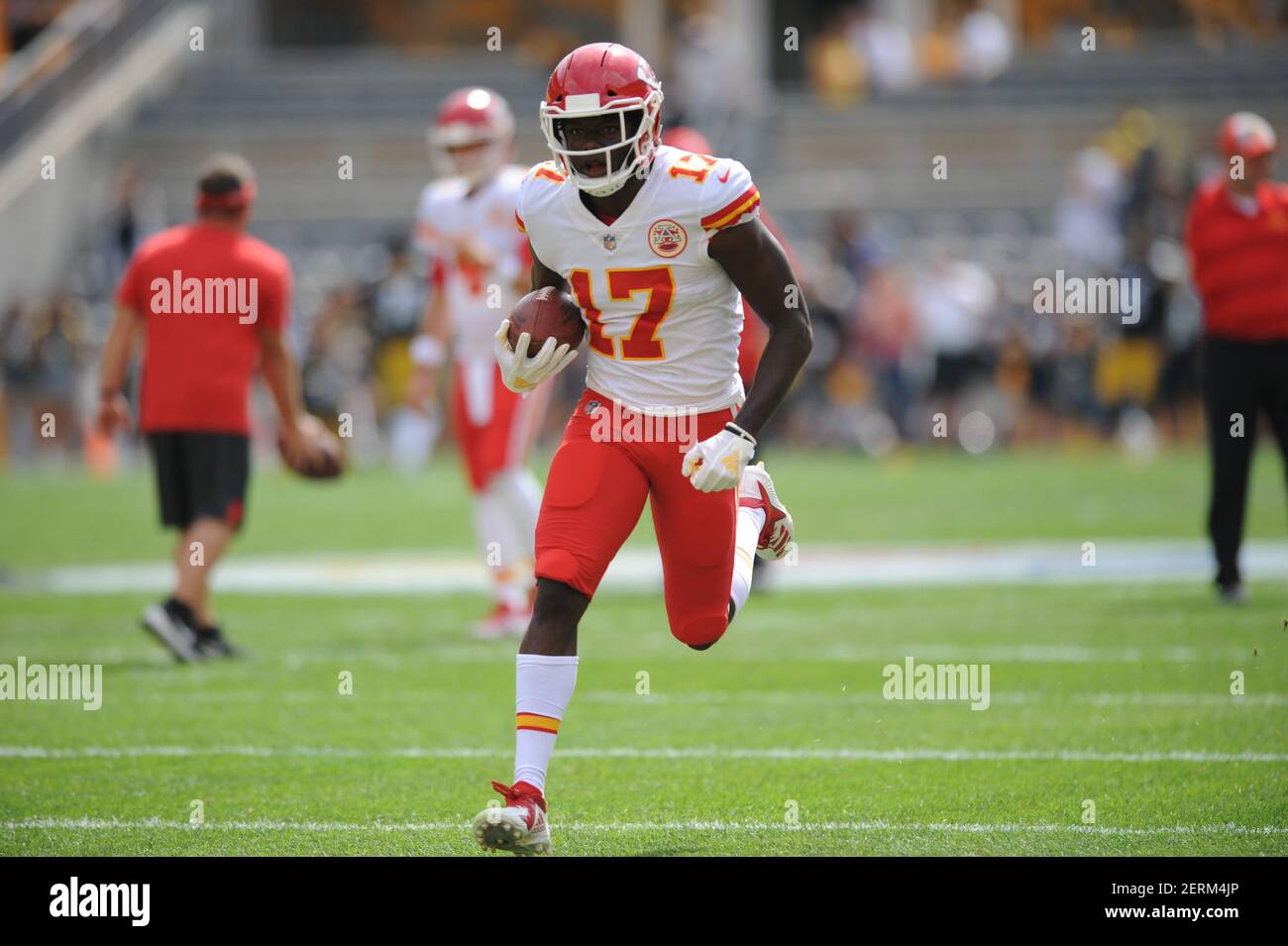 September 16th, 2018: Chris Conley #17 during the Pittsburgh Steelers ...