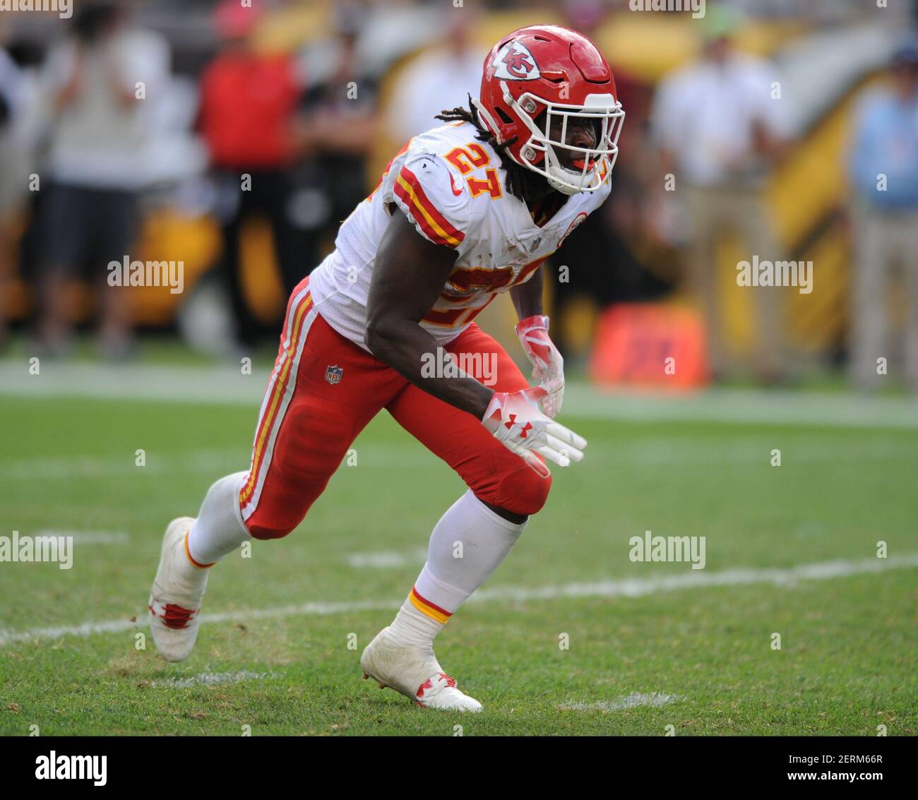 September 16th, 2018: Chiefs #27 Kareem Hunt during the Pittsburgh ...