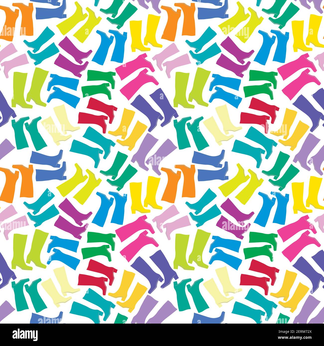 Seamless texture, pattern on a square background - shoes of different ...