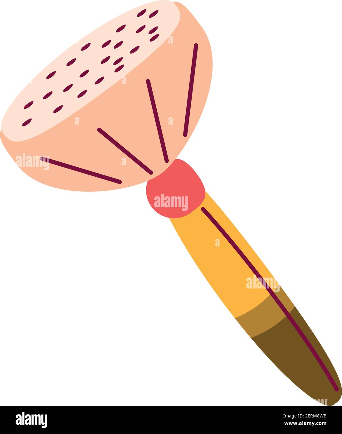 makeup brush blush cosmetics cartoon Stock Vector Image & Art - Alamy