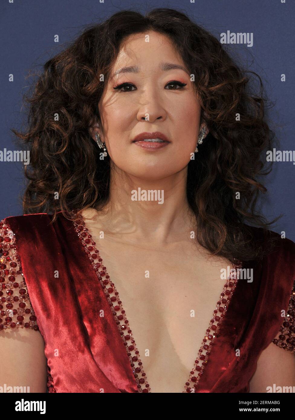 Sandra Oh at the 70th Primetime Emmy Awards held at Microsoft Theater ...