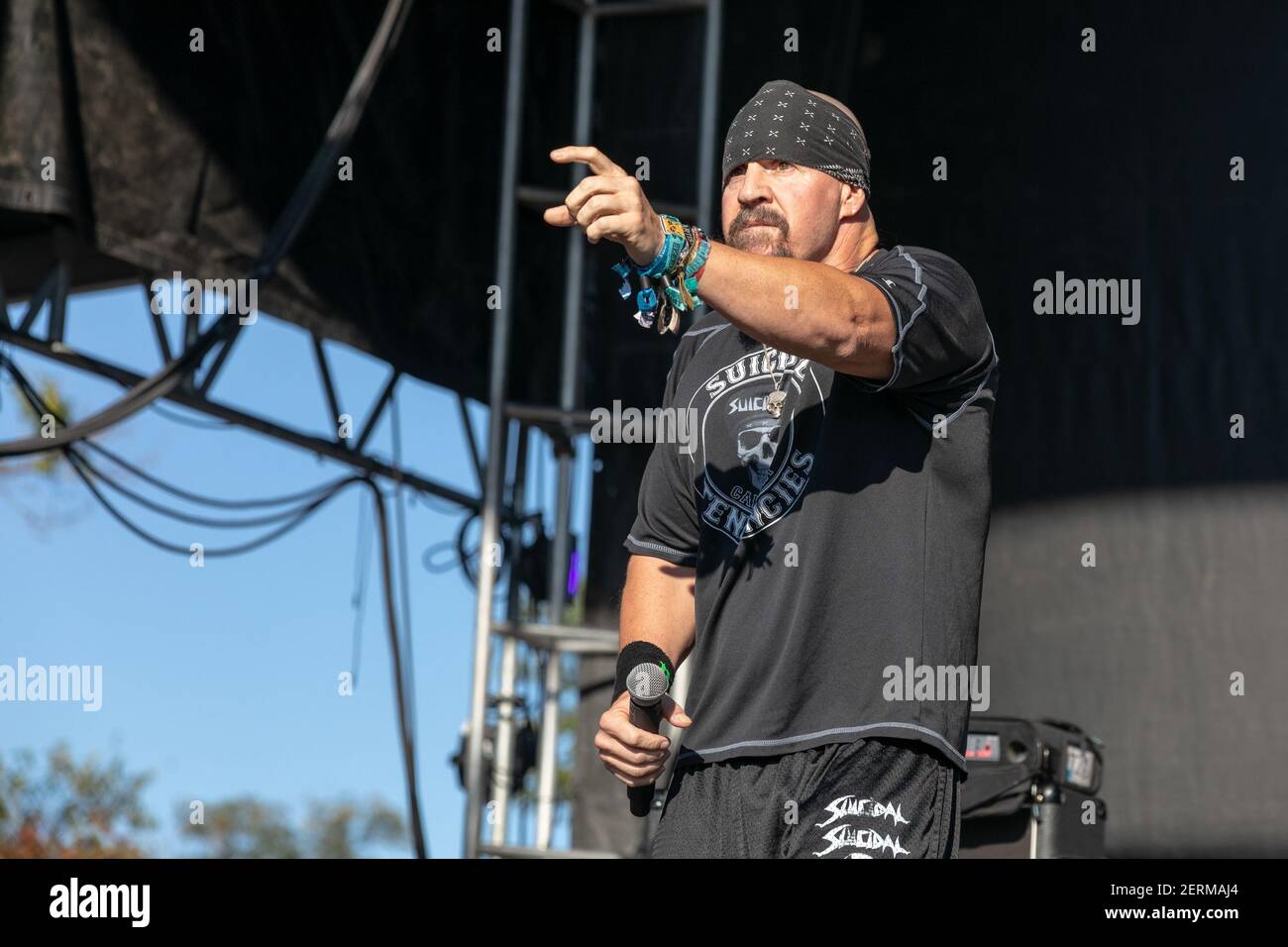 Mike Muir of Suicidal Tendencies during Riot Fest at Douglas Park on ...