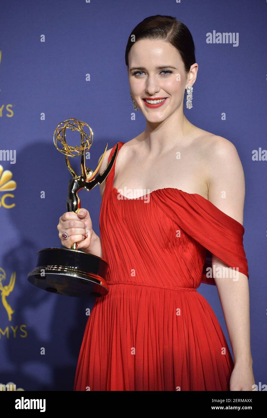 Rachel Brosnahan, winner of the award for outstanding lead actress in a ...