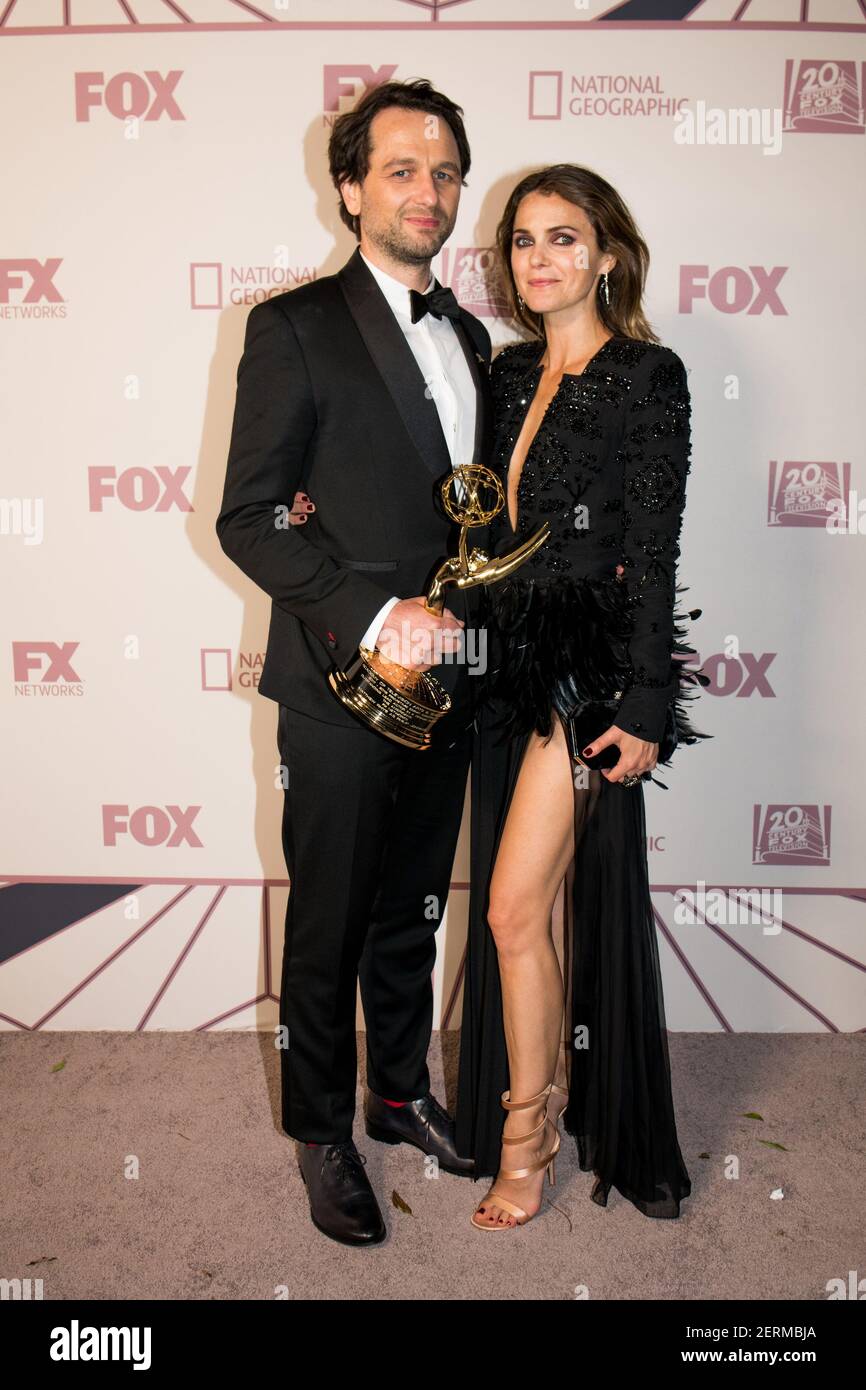 Matthew Rhys and Keri Russell arrive at the 2018 FOX, FX, National ...