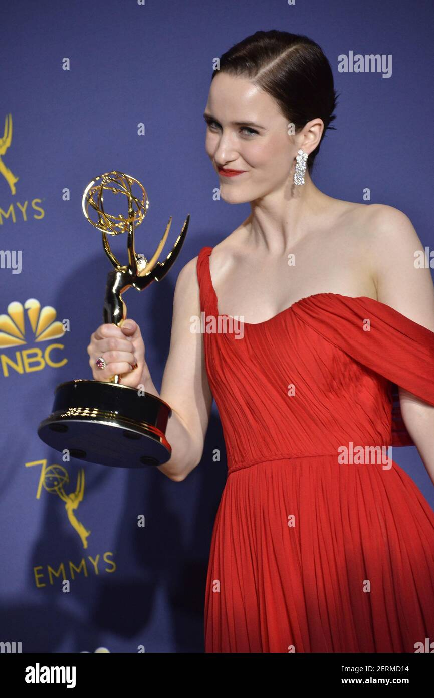 Rachel Brosnahan, winner of the award for outstanding lead actress in a ...