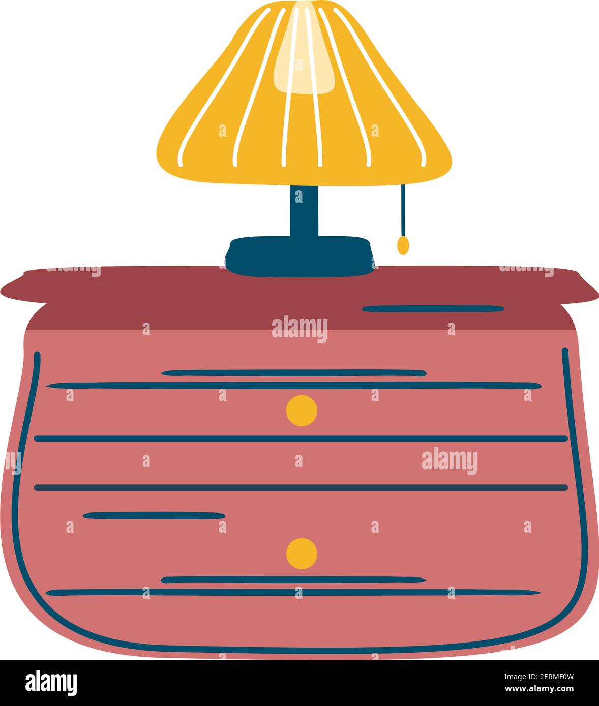 table lamp furniture decoration cartoon Stock Vector Image & Art - Alamy