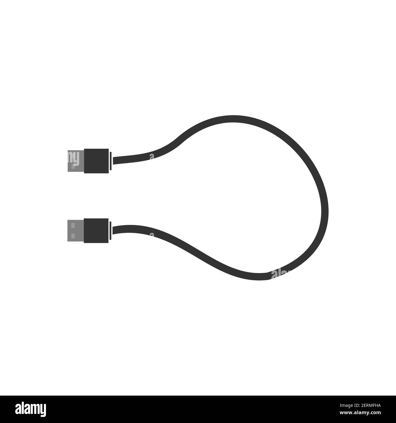 USB to USB cable for connecting various devices. The cable is black ...