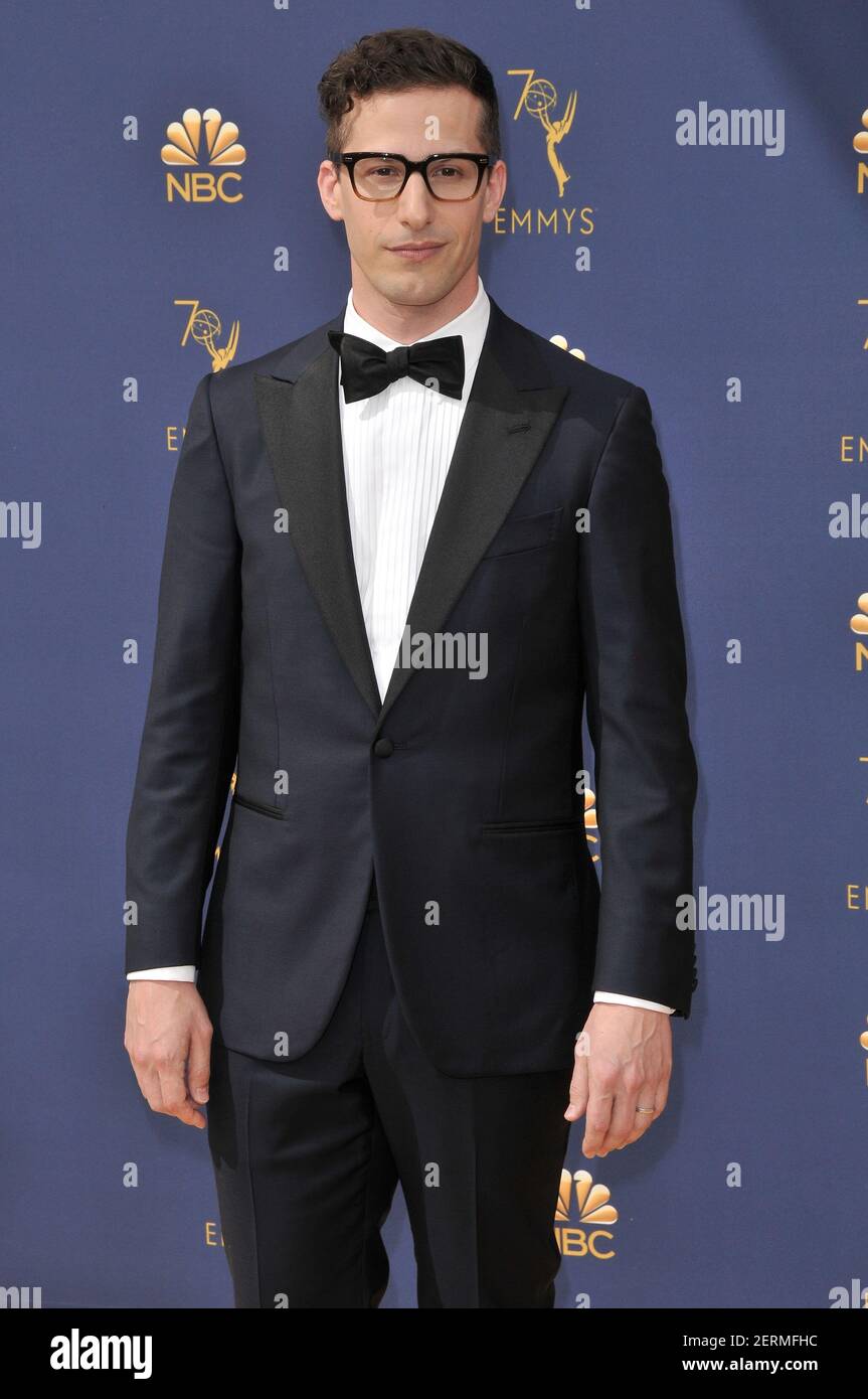 Andy Samberg at the 70th Primetime Emmy Awards held at Microsoft ...