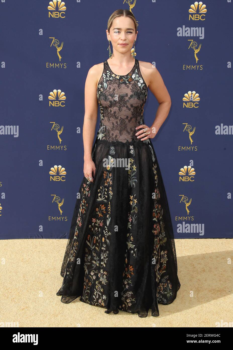 LOS ANGELES - SEPTEMBER 17: Emilia Clarke at the 70th Primetime Emmy ...