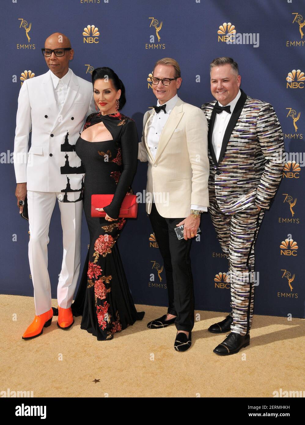 RuPaul, Michelle Visage, Carson Kressley and Ross Mathews at the 70th ...