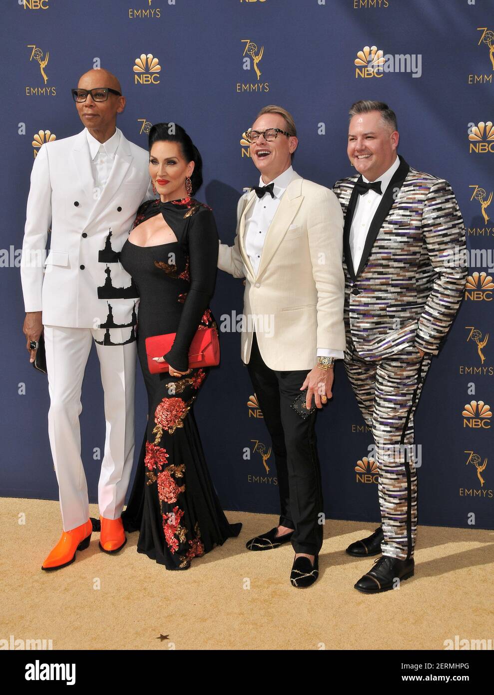 RuPaul, Michelle Visage, Carson Kressley and Ross Mathews at the 70th ...