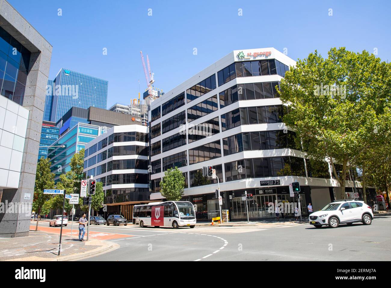 Australian office buildings in Parramatta city centre,NSW,Australia ...
