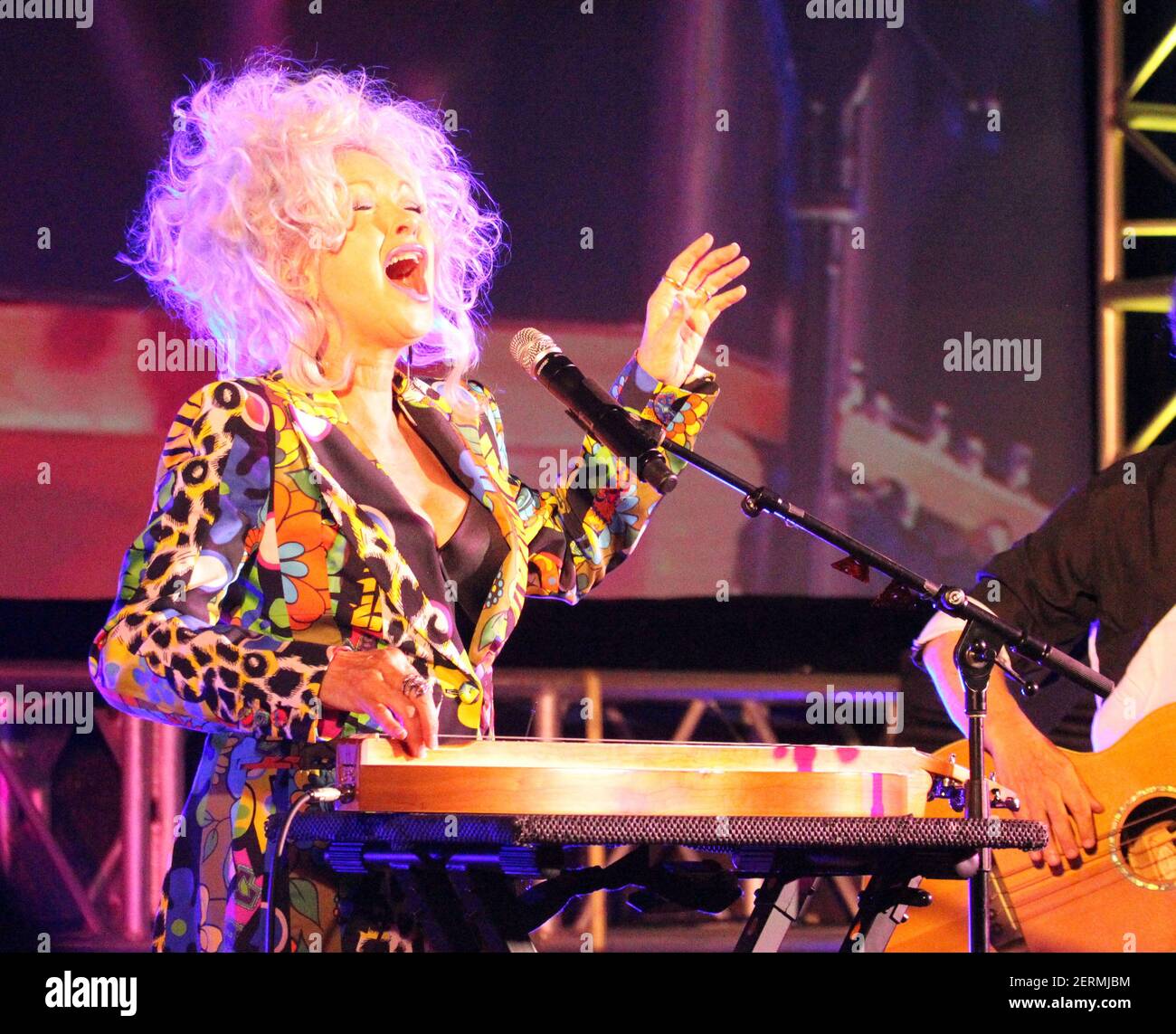 September 16, 2018 - Cyndi Lauper performs during the Hawaii Five-O and ...