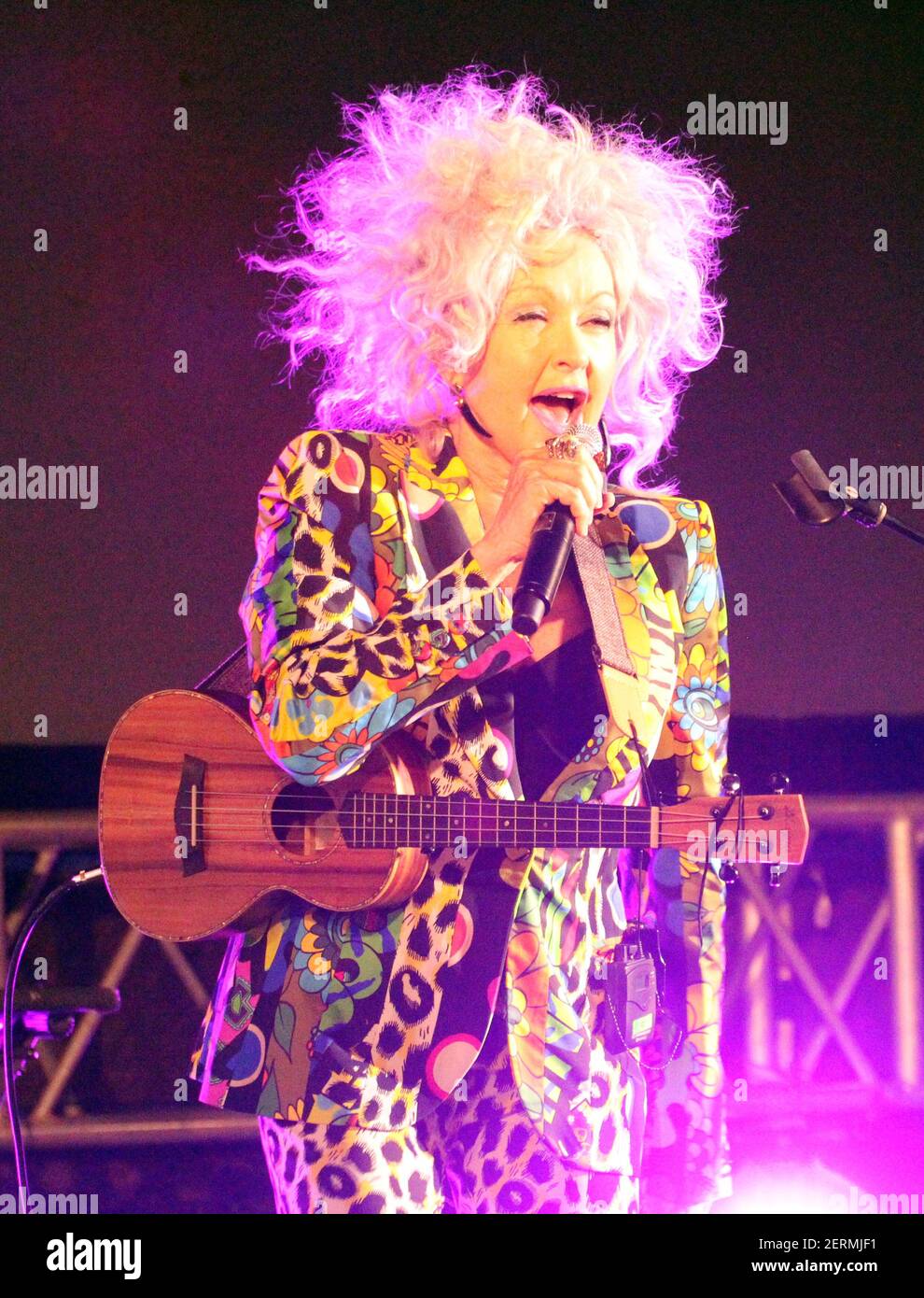 September 16, 2018 - Cyndi Lauper performs during the Hawaii Five-O and ...
