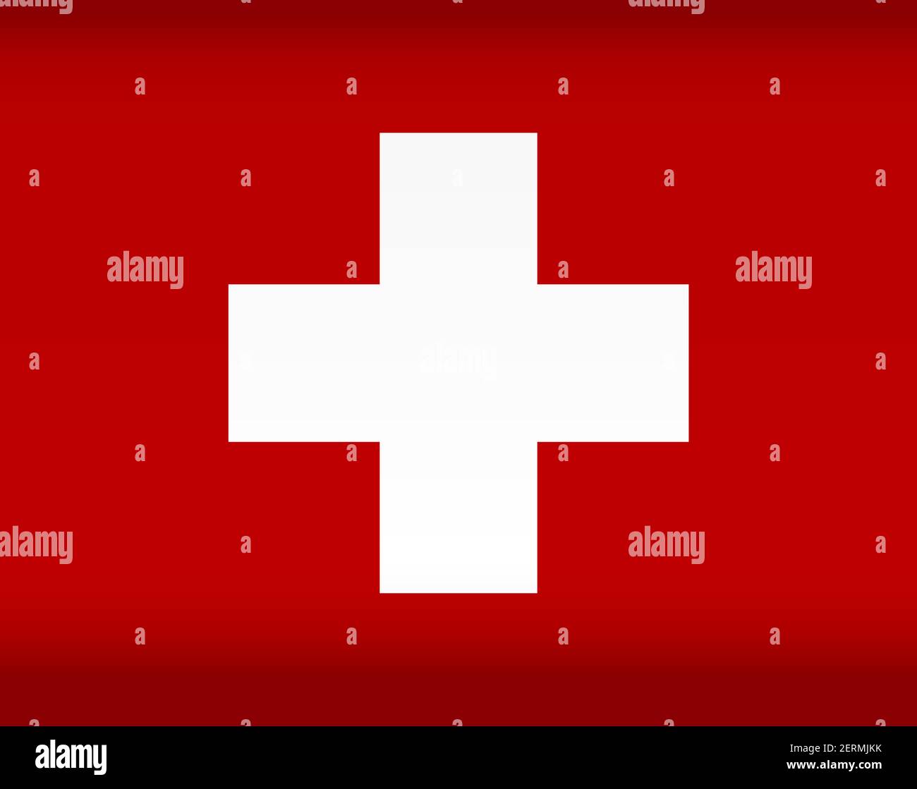 Vector flag of Switzerland. Color symbol isolated on white background ...