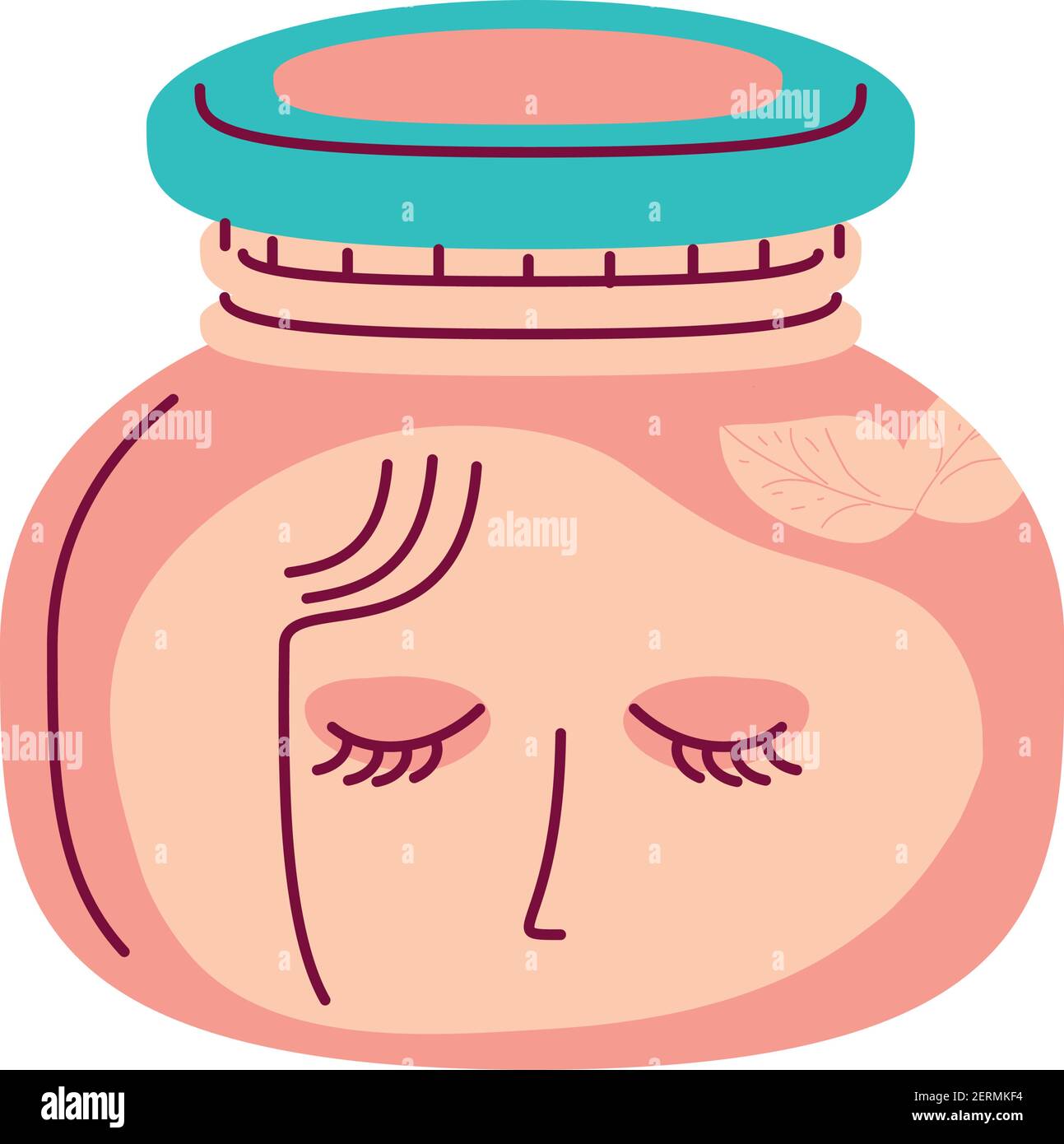 skincare facial cream organic cartoon Stock Vector Image & Art - Alamy