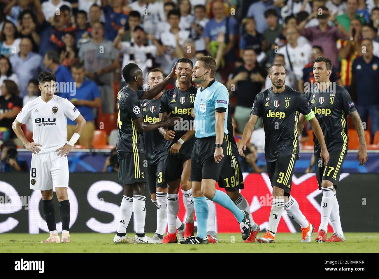 VALENCIA, 19-09-2018, Stadium Mestalla, season 2018 / 2019, Champions ...