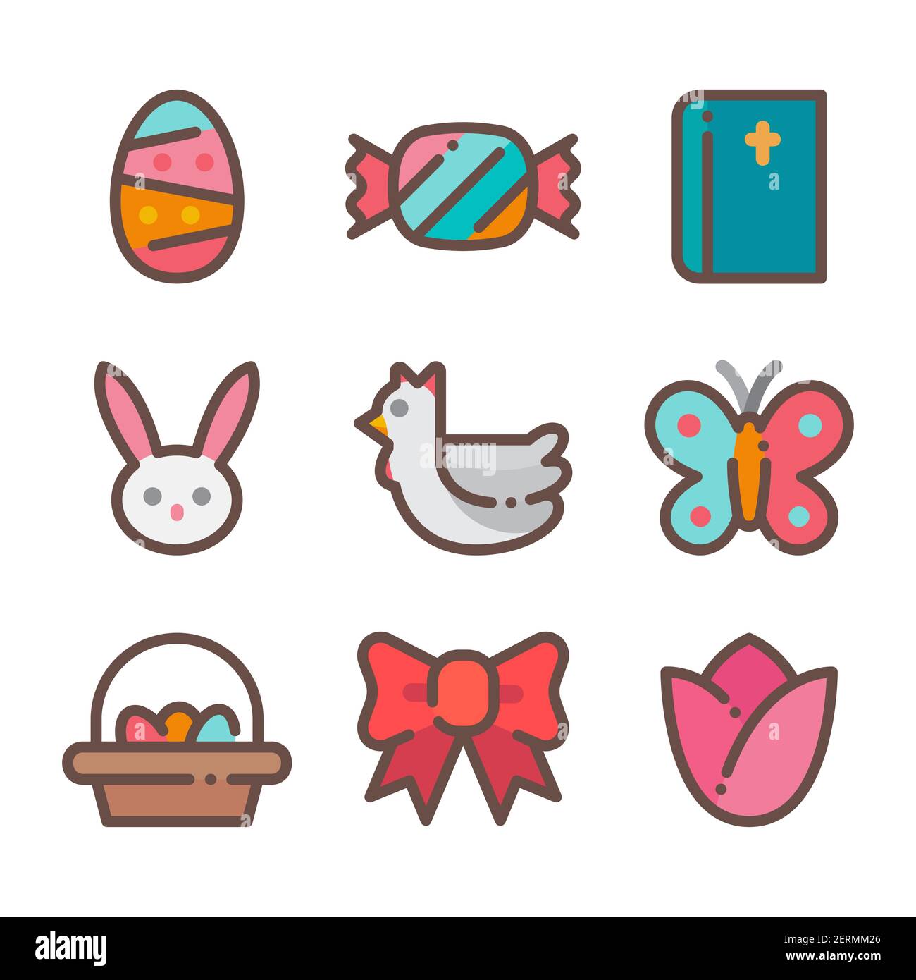 Bible icon outline style Cut Out Stock Images & Pictures - Alamy