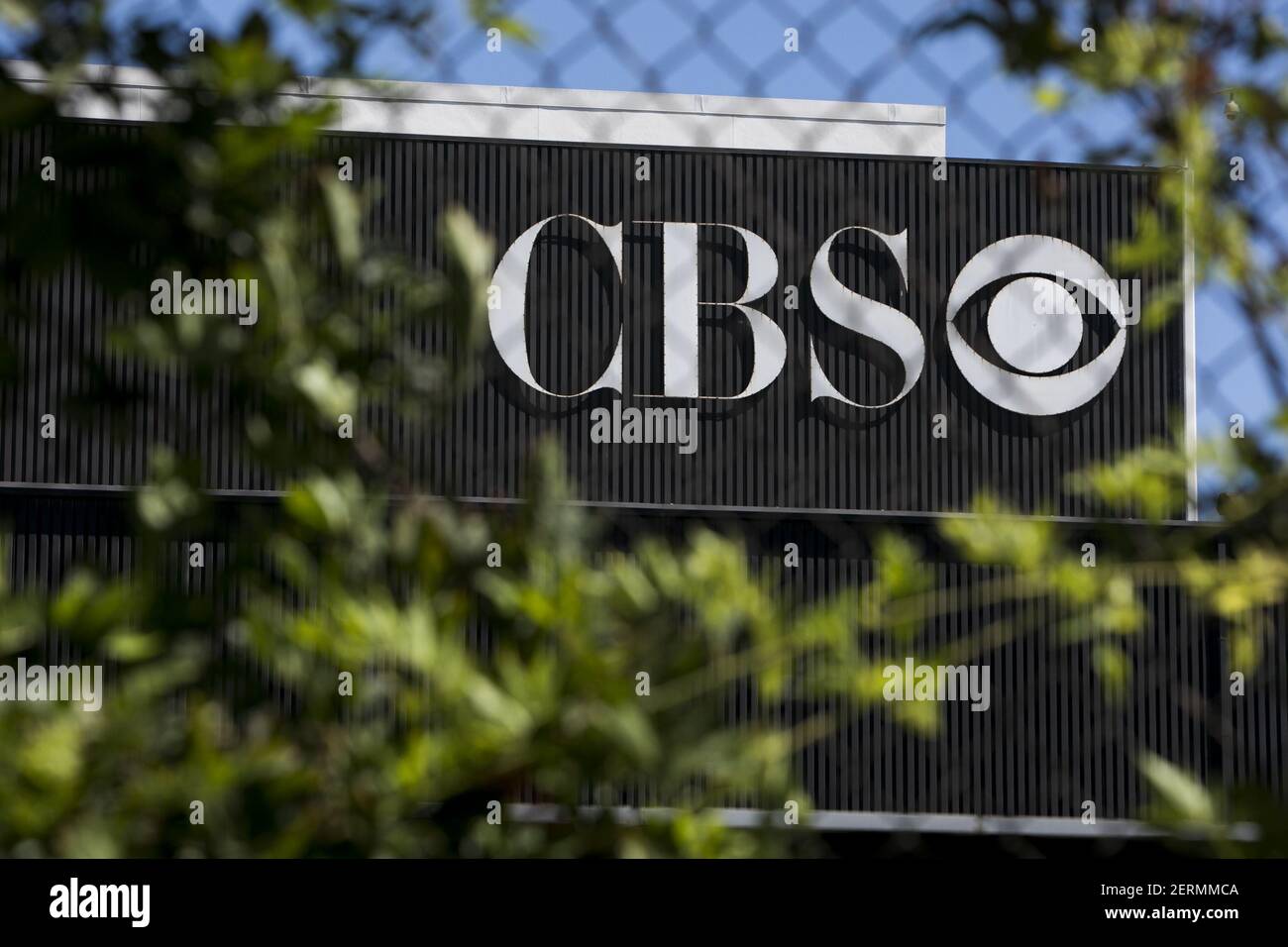 A logo sign outside of CBS Television City in Los Angeles, California ...