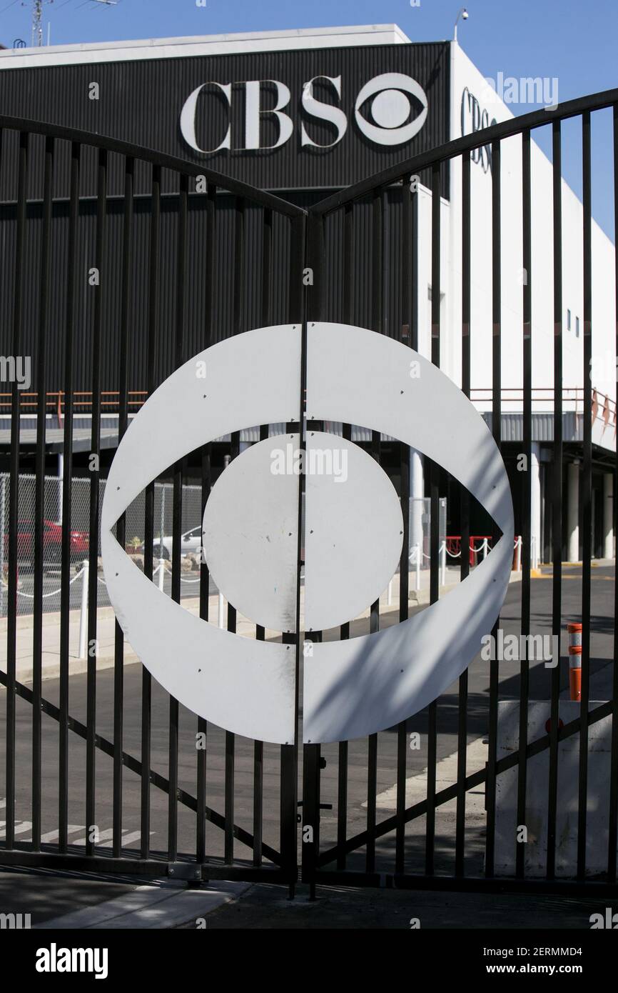A logo sign outside of CBS Television City in Los Angeles, California ...