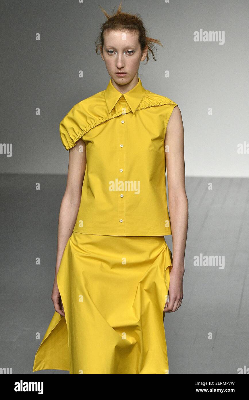 Lorna Foran walks on the runway during the J. JS Lee London Fashion ...