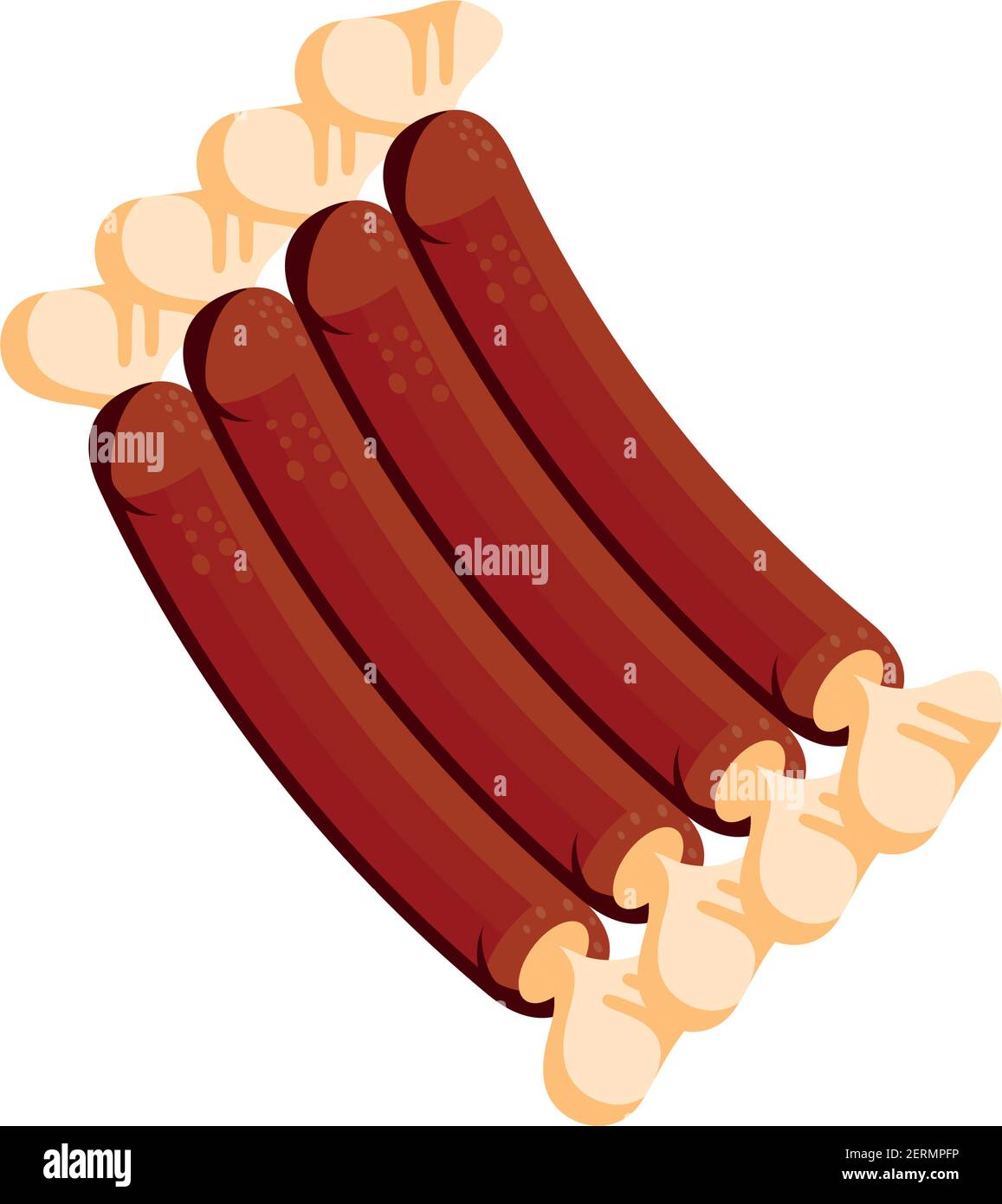 Rack of pork Stock Vector Images - Alamy